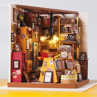 Sam's Study Library DIY Miniature House Kit – DIYative™