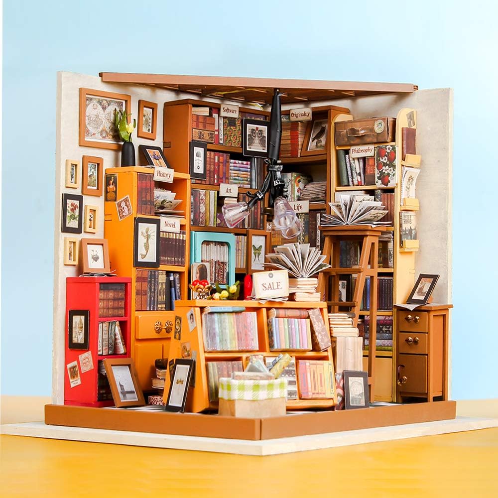 Sam's Study Library DIY Miniature House Kit – DIYative™