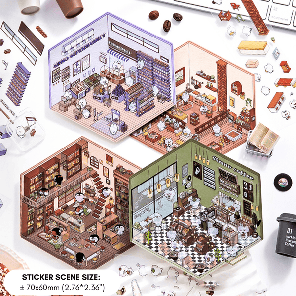 Simno Series - Stick n’ Scene 3D DIY Scene Stickers Therapy – DIYative™