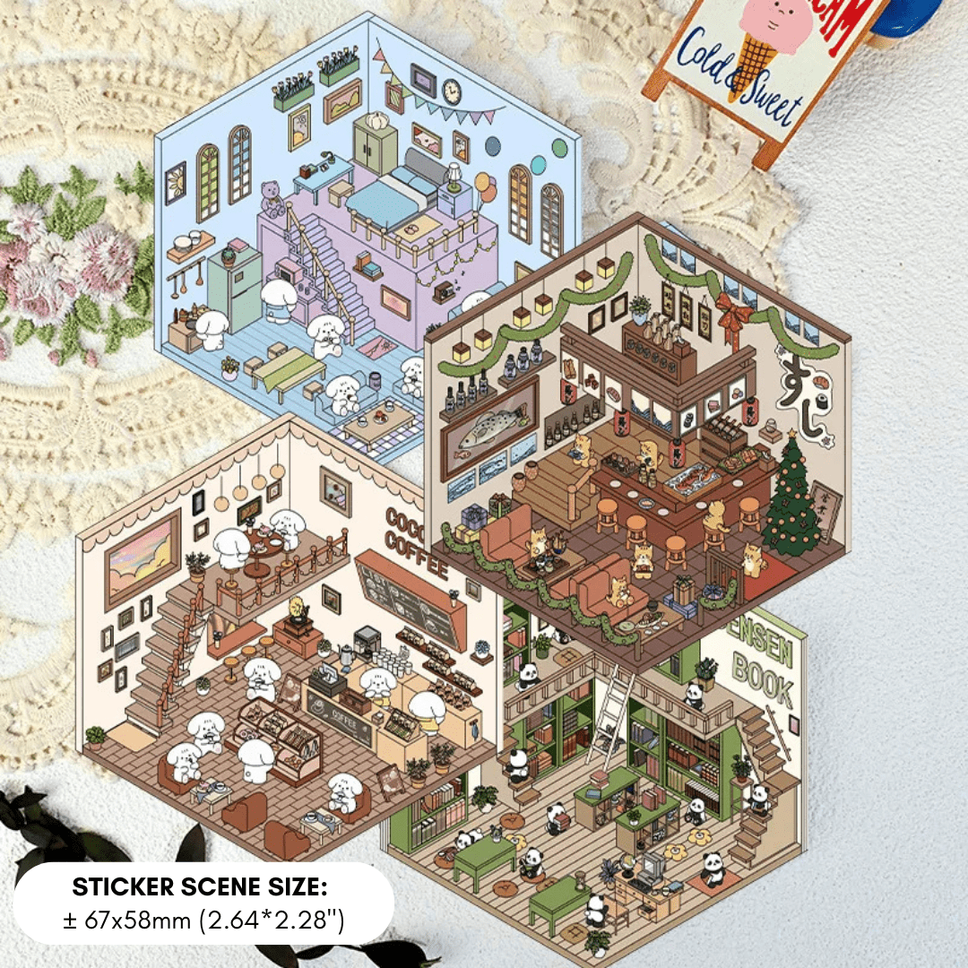 Furry Sen - Stick n’ Scene 3D DIY Scene Stickers Therapy – DIYative™