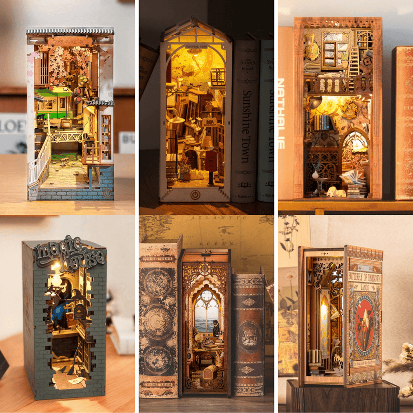 Book Nooks DIY 3D Wooden Puzzle (Best Seller) – DIYative™