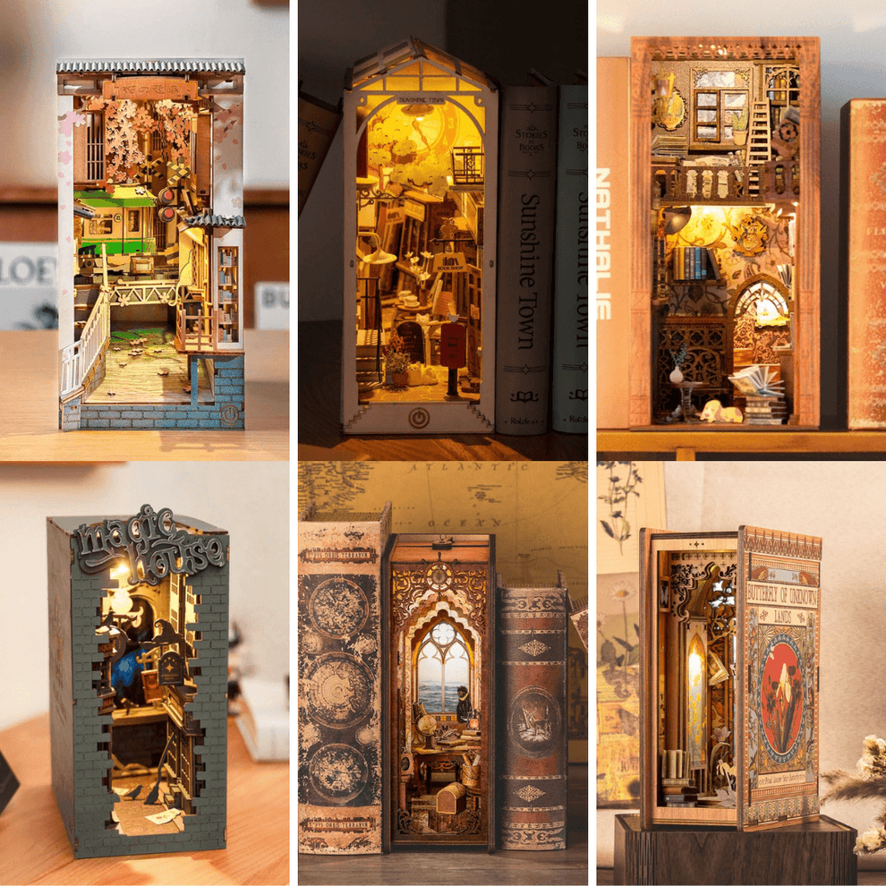 Book Nooks DIY 3D Wooden Puzzle (Best Seller) – DIYative™